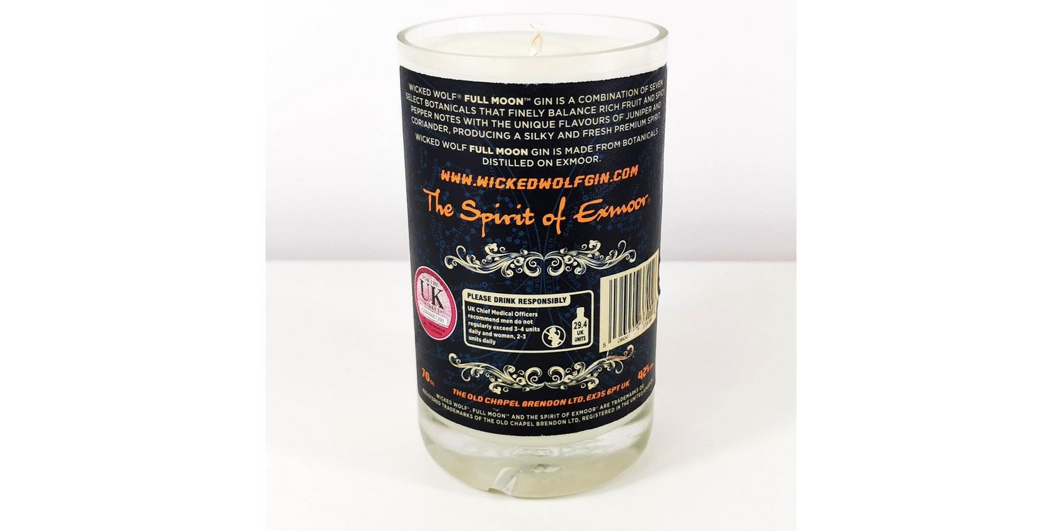 Wicked Wolf Full Moon Gin Bottle Candle from £24.99