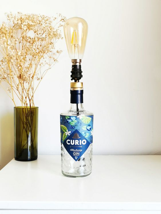 Curio Blueberry Gin Bottle Lamp only £34.99